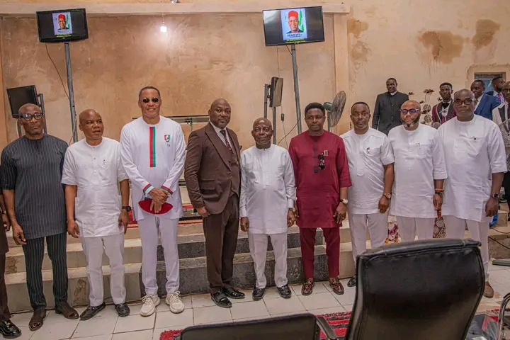 Gov. Otti inspects Umuahia Mega Bus terminal project, commends work ...