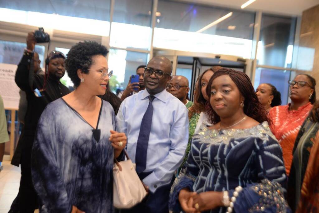 Ecobank adire Lagos exhibition fair with vibrant displays of designs ...
